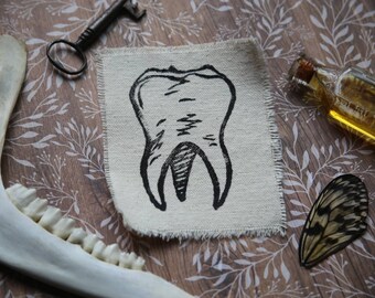 Tooth Patch Punk Grunge Goth Ecofriendly Sustainable Fashion - Etsy