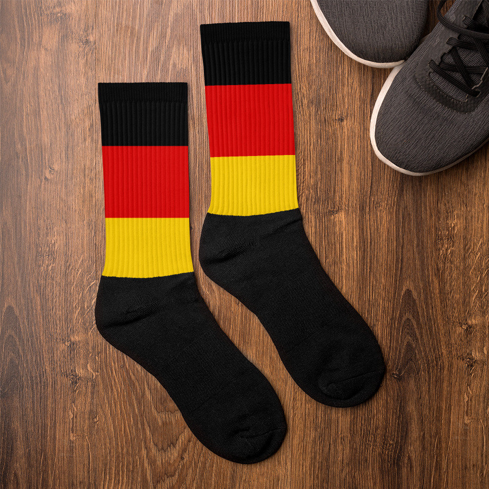 Germany German Flag Inspired Socks Crew Length Adult - Etsy
