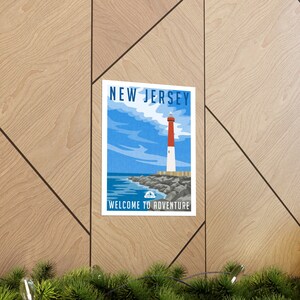 New Jersey Travel Poster - Premium Matte Vertical Print - New Jersey ...
