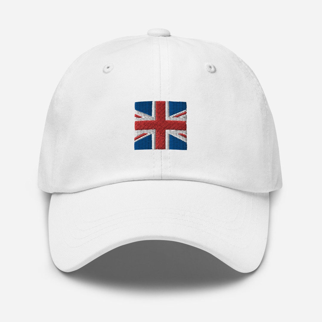Union Jack Hat: Embroidered British Flag Cotton Cap - Etsy