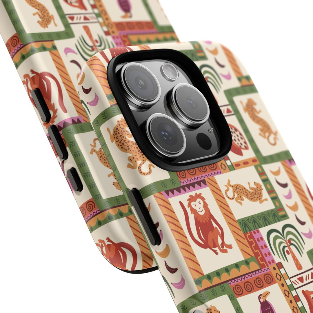 Jungle Safari Phone Case: Exotic Wildlife, Dual Layer Protection - Etsy