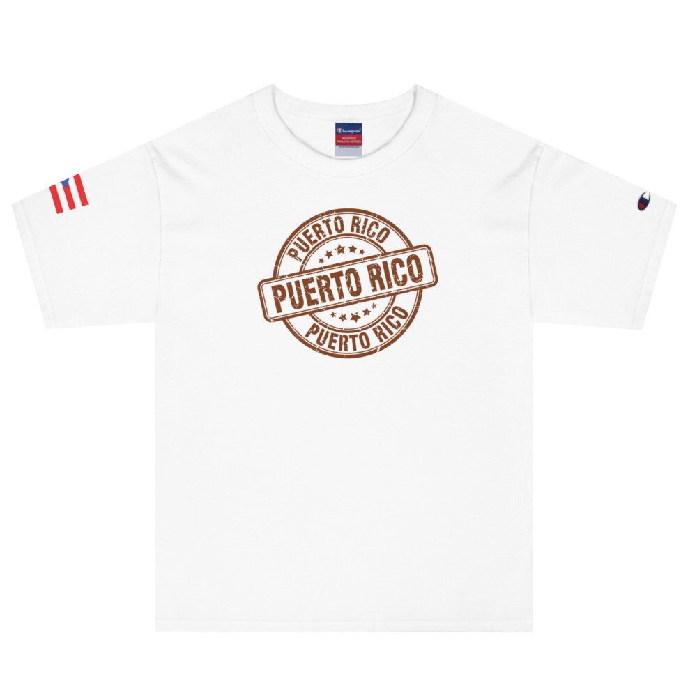 Puerto Rico Men's Champion Brand T-Shirt Puerto Rican Flag | Etsy