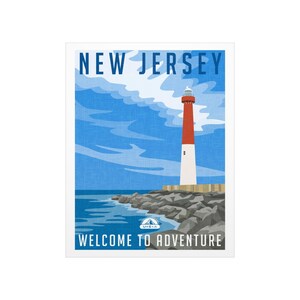New Jersey Travel Poster Premium Matte Vertical Print New Jersey Print ...