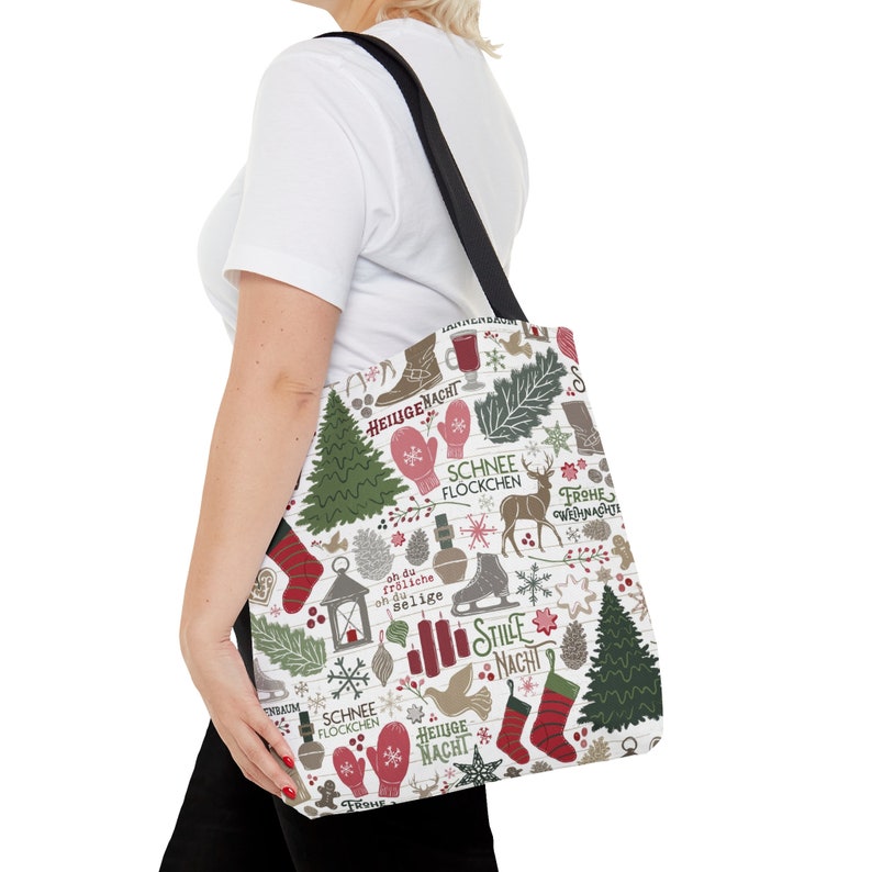 German Christmas Spirit Tote Bag: Holiday Traditions All Over Print - Etsy