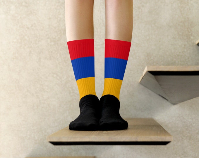 Germany German Flag Inspired Socks Crew Length Adult | Etsy