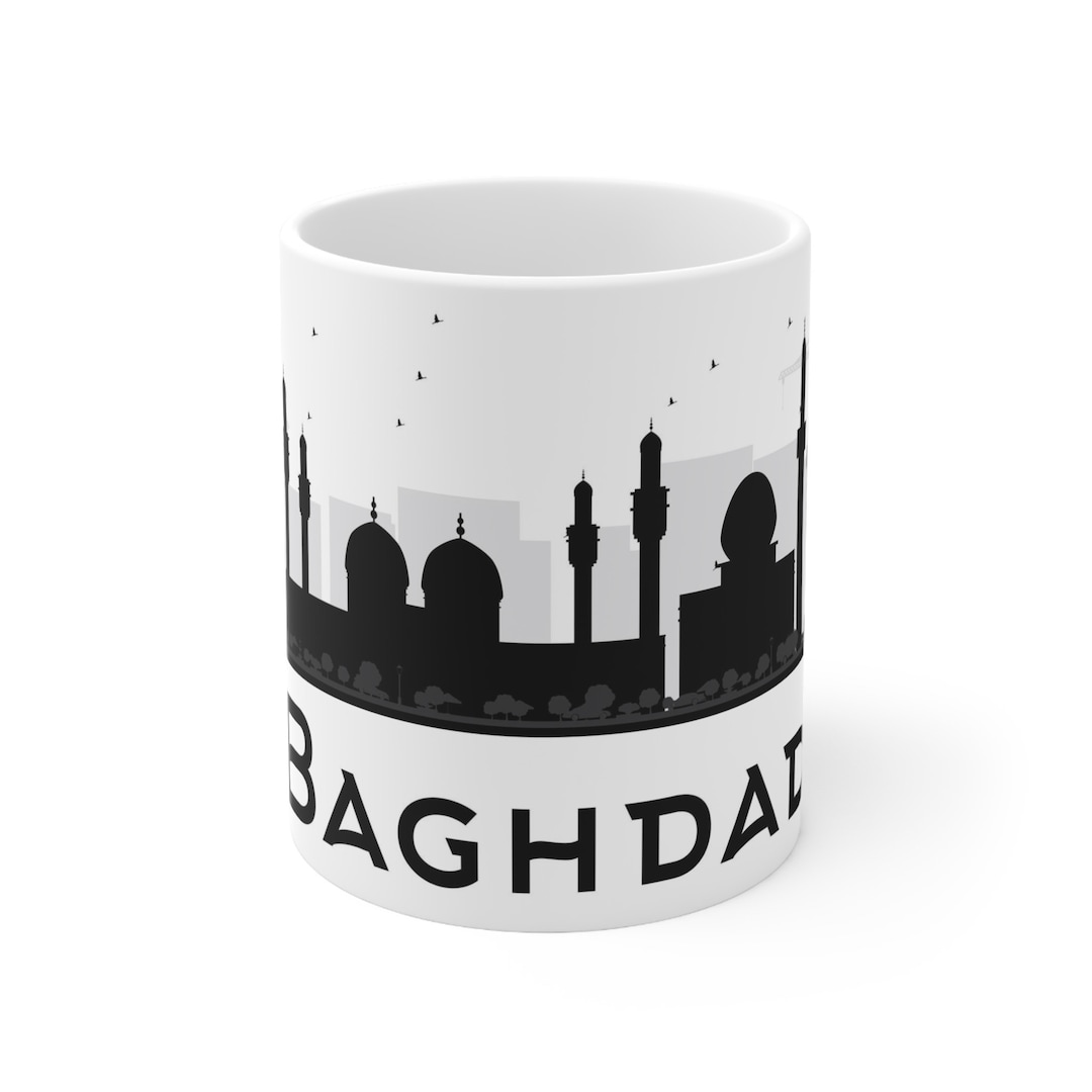 Baghdad Iraq Coffee Mug - Iraqi City Skyline, Modern Buildings ...
