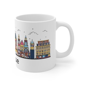 Prague Coffee Mug 11oz City Landmarks Skyline Architecture Czechia ...