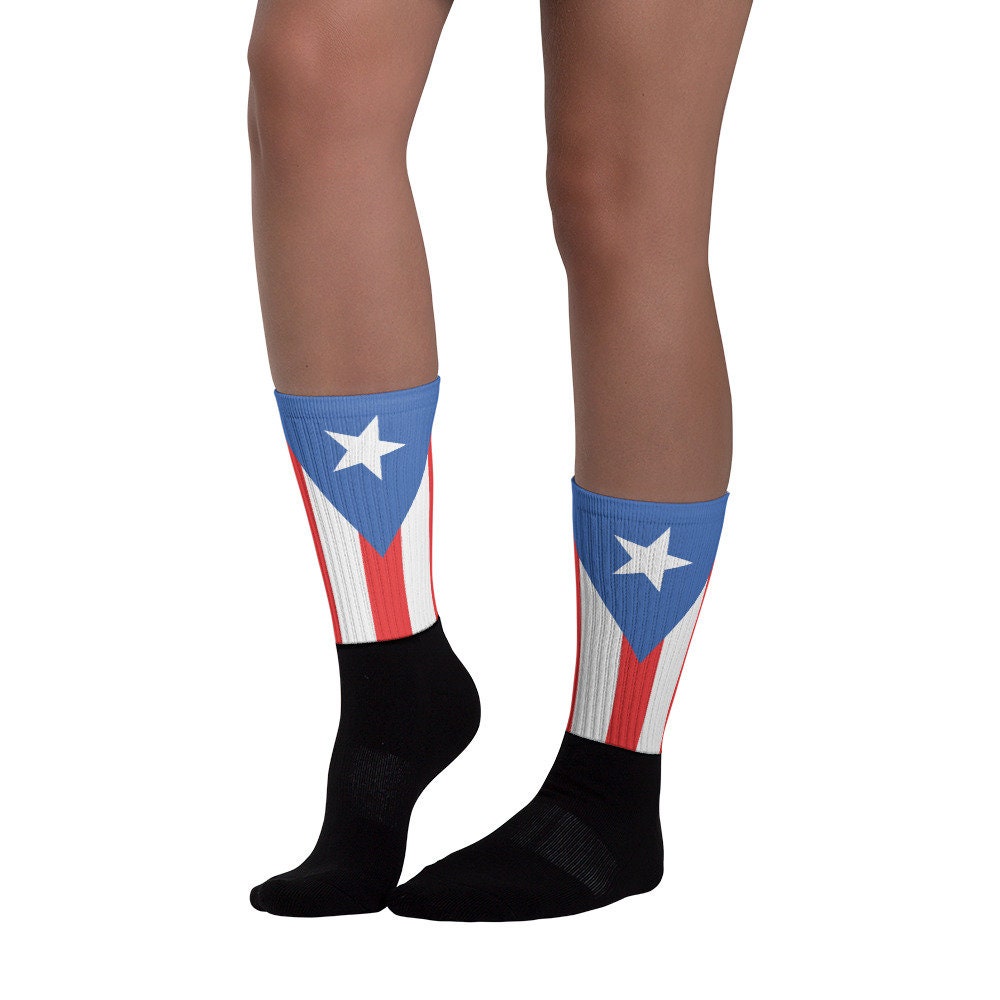 Puerto Rico Socks Puerto Rican Flag Inspired Sublimation Print | Etsy