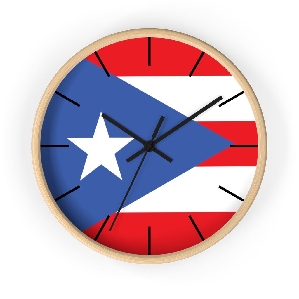 Puerto Rico Rican Inspired 10 Wall Clock Puertorriqueño | Etsy