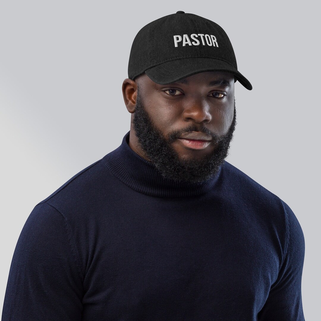 Pastor Denim Hat Embroidered Cap Christian Career Job Themed - Etsy
