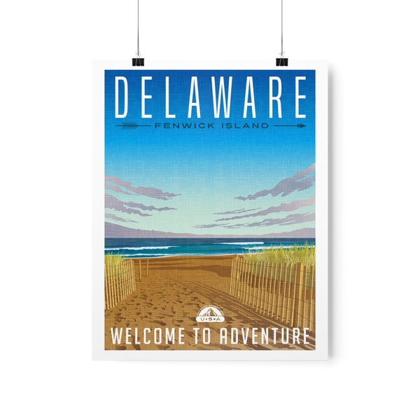 Delaware Poster - Etsy