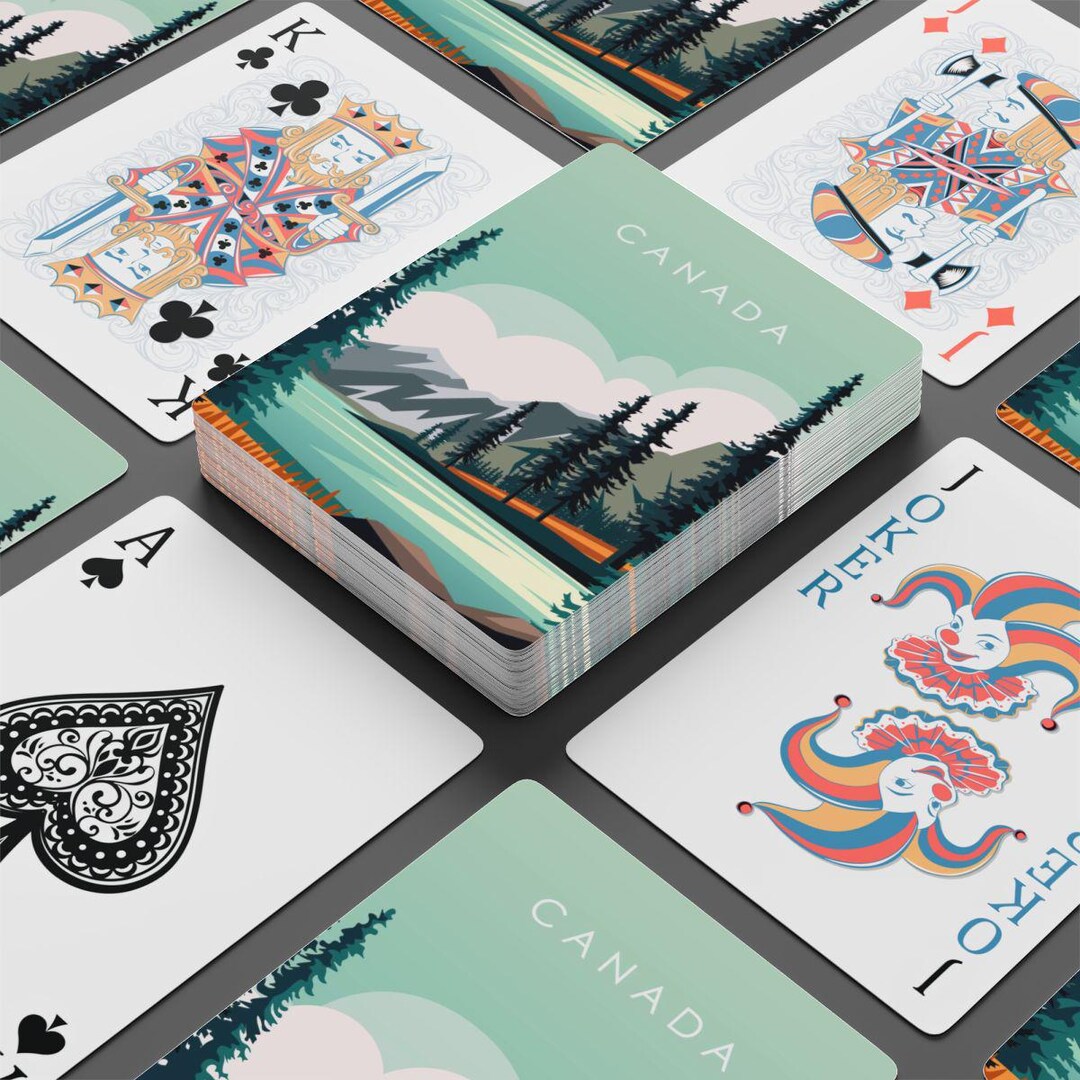 Canada Travel Playing Cards: Souvenir Poker Deck - Etsy