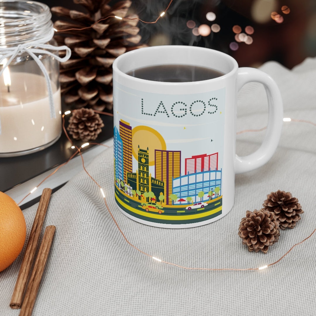 Lagos Nigeria Coffee Mug: City Skyline Travel Gift - Etsy