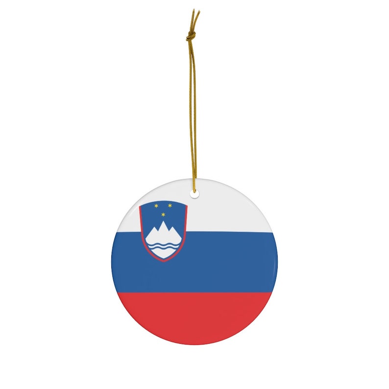 Slovenia Flag Christmas Ornament, European Travel Gift - Etsy