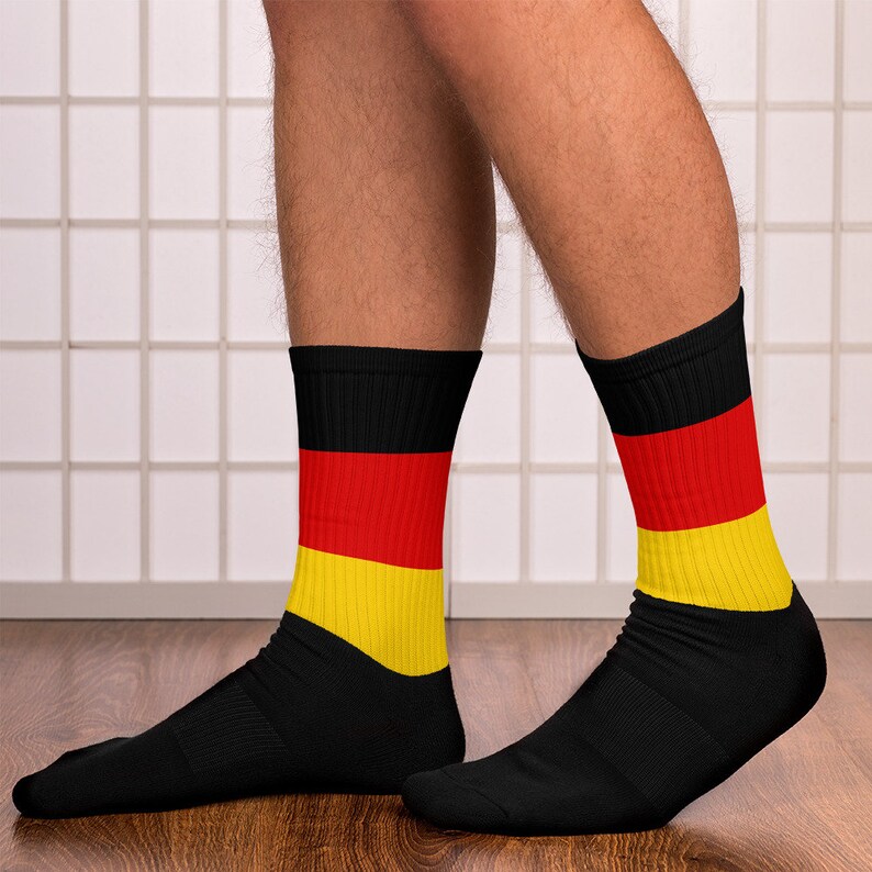 Germany German Flag Inspired Socks Crew Length Adult - Etsy