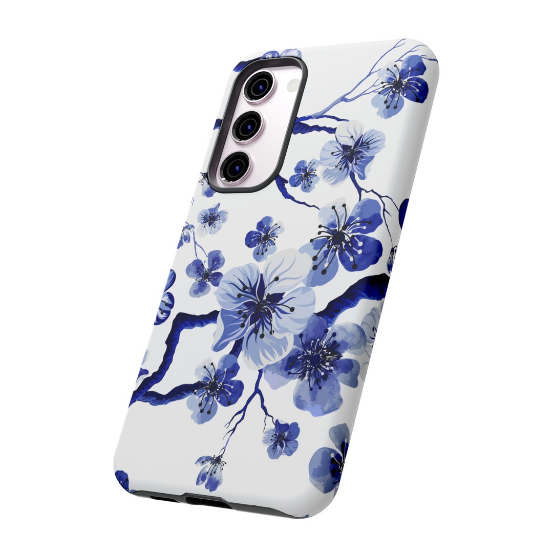 Japanese Cherry Blossom Phone Case Tough Asian Floral Watercolor Sakura ...