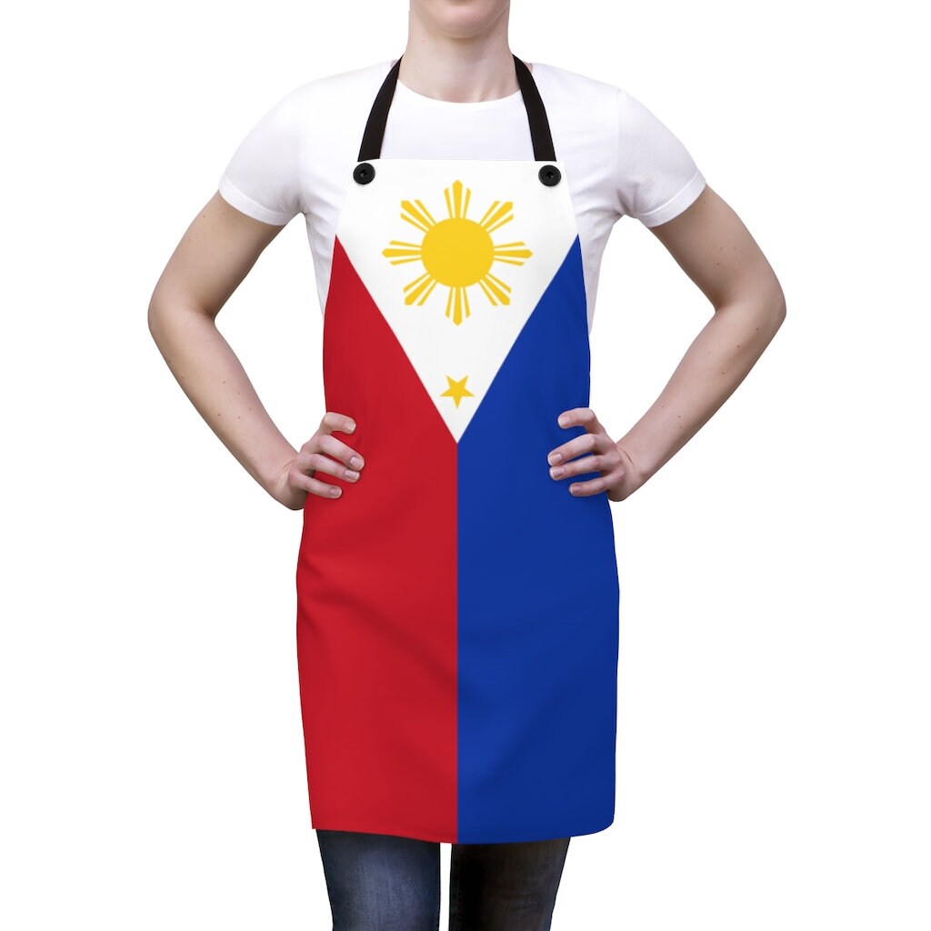 Filipino Flag Apron: Philippines Inspired Polyester Twill Kitchen ...