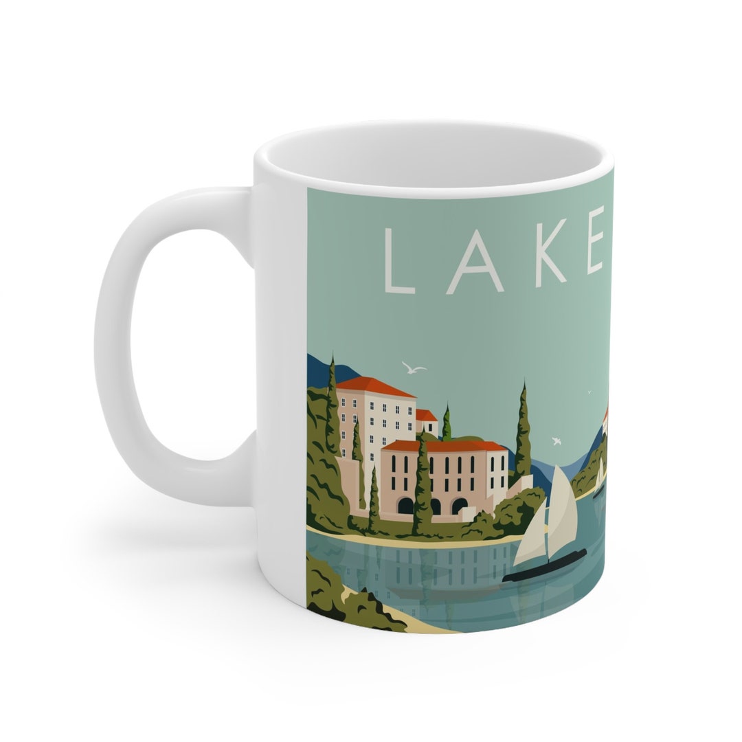 Lake Como Coffee Mug - Italy, Italian Nature Landscape, Tourism, World ...