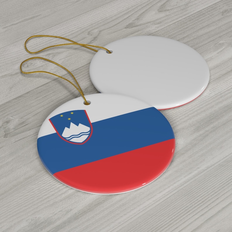 Slovenia Flag Christmas Ornament, European Travel Gift - Etsy