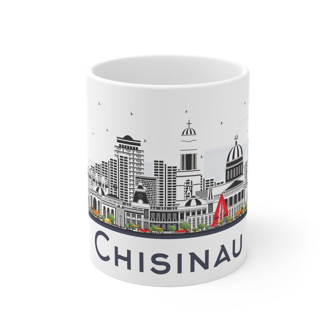 Chisinau Moldova Coffee Mug, Europe, Moldovan City Skyline, Modern ...