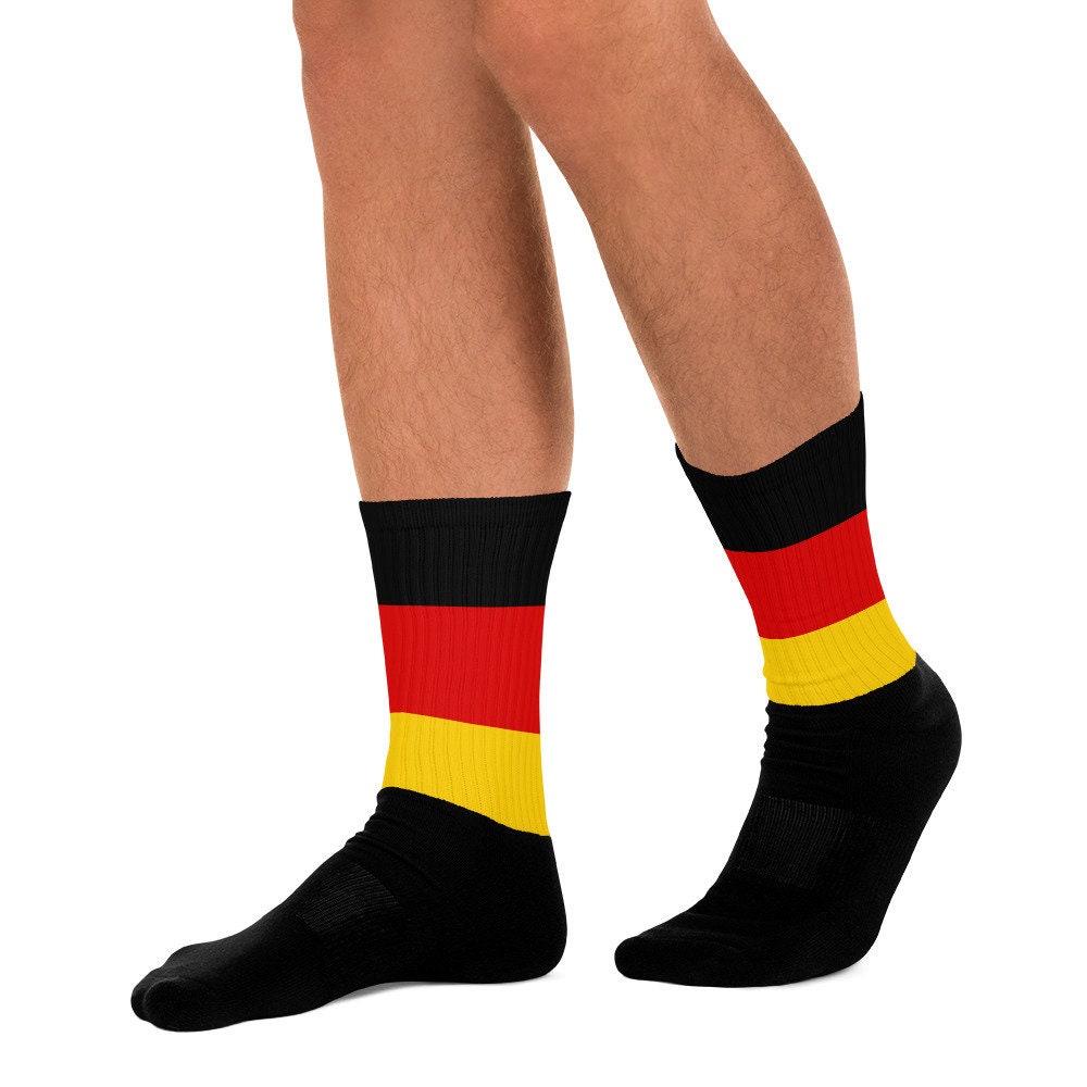 Germany German Flag Inspired Socks Crew Length Adult - Etsy