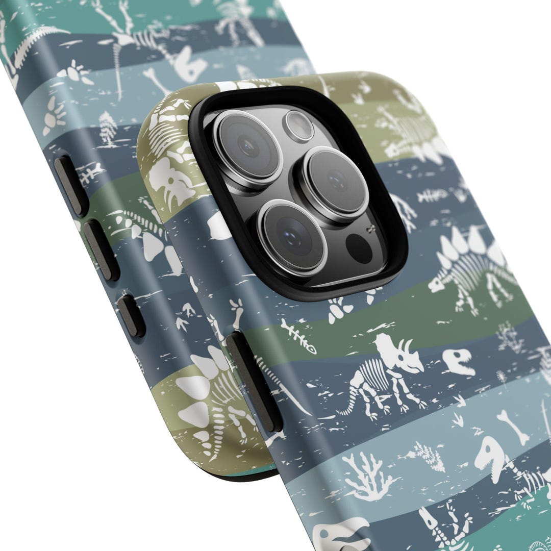 Dinosaur Fossil Phone Case - Prehistoric Dino Skeleton Design, Jurassic ...