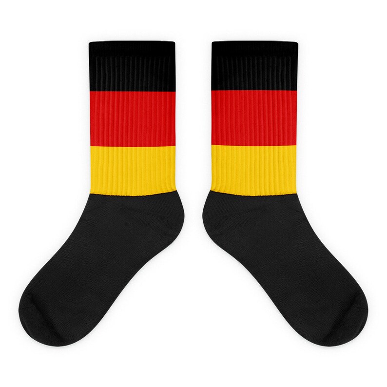 Germany German Flag Inspired Socks Crew Length Adult | Etsy