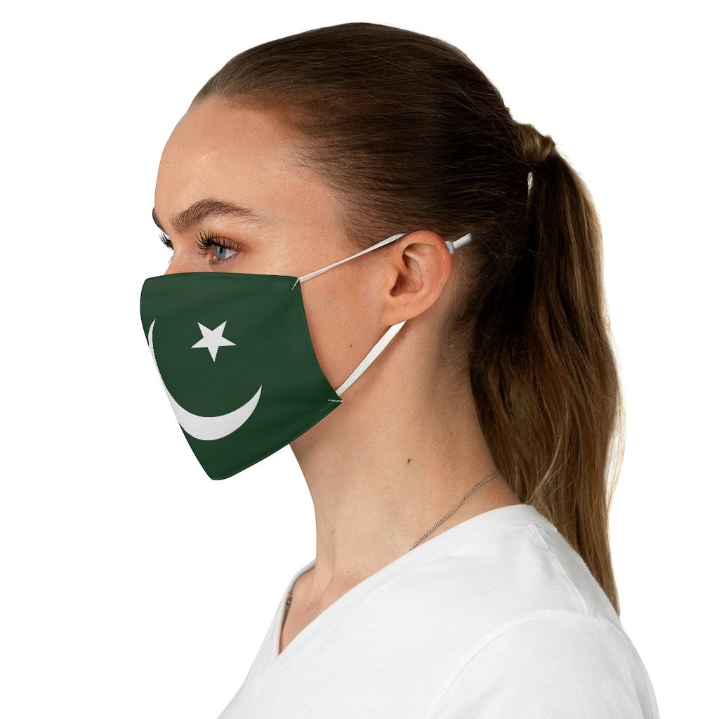 Pakistan Pakistani Flag Inspired Cloth Face Mask Adult | Etsy