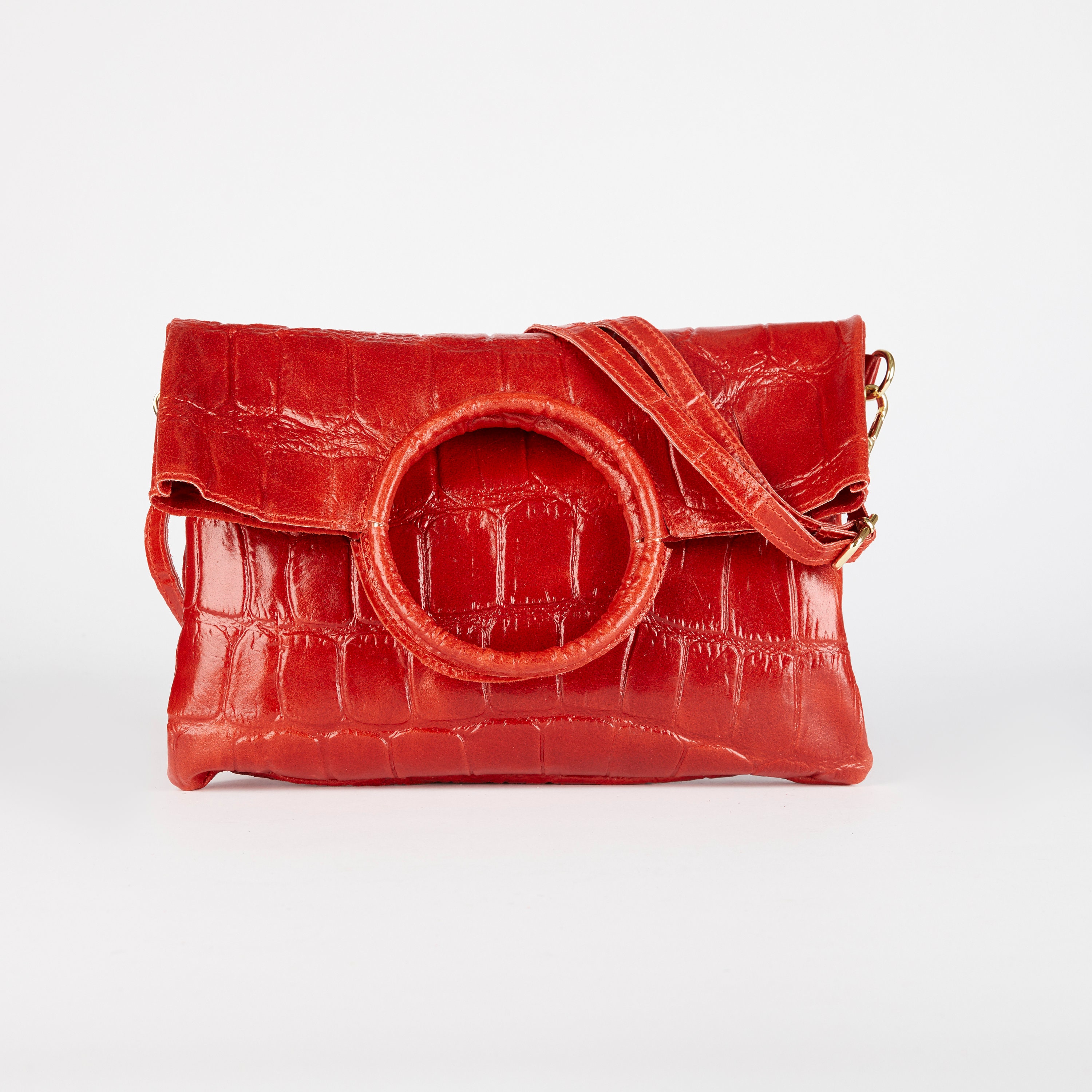 Red Croc Print Shopper Bag / Red Shoulder Bag / Red Crossbody - Etsy UK