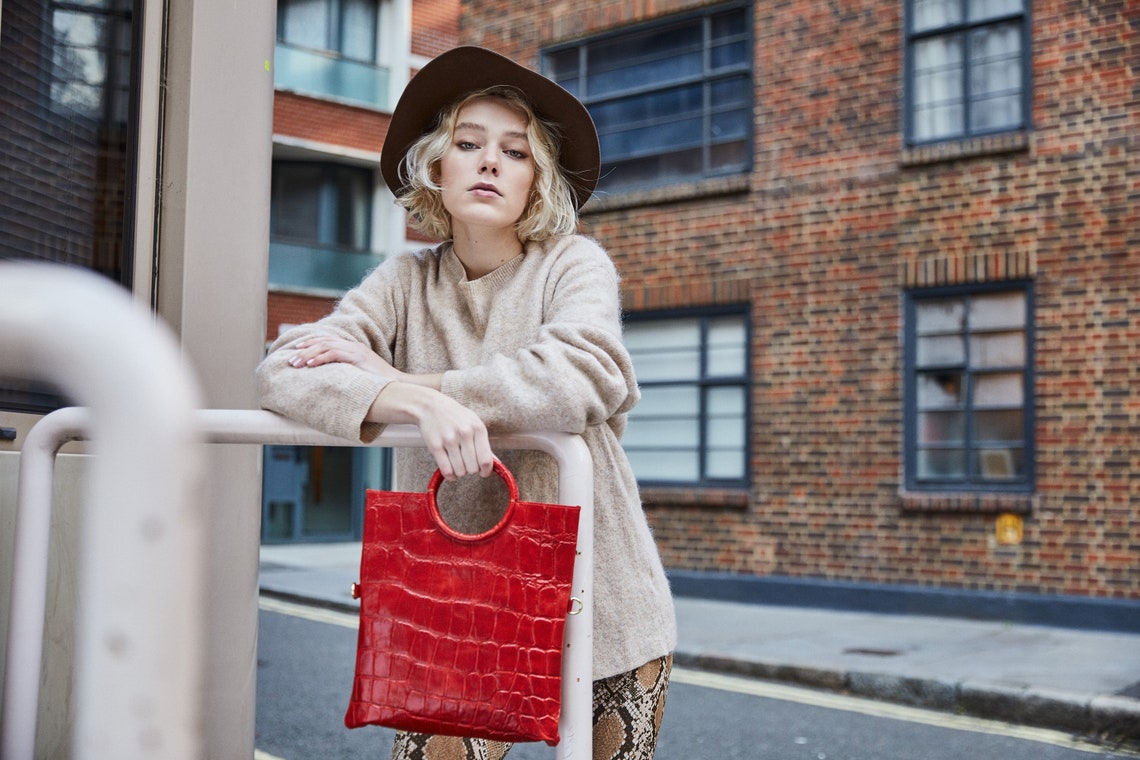 Red Croc Print Shopper Bag / Red Shoulder Bag / Red Crossbody - Etsy UK