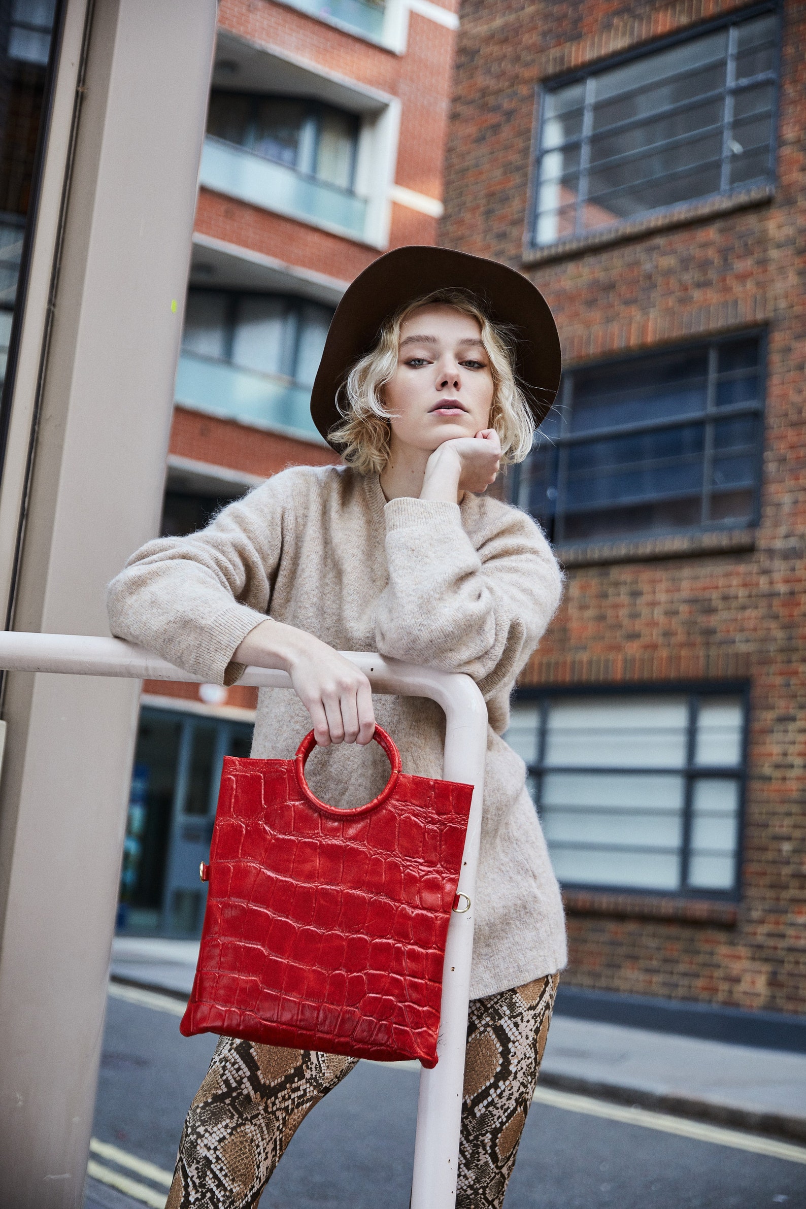Red Croc Print Shopper Bag / Red Shoulder Bag / Red Crossbody - Etsy UK
