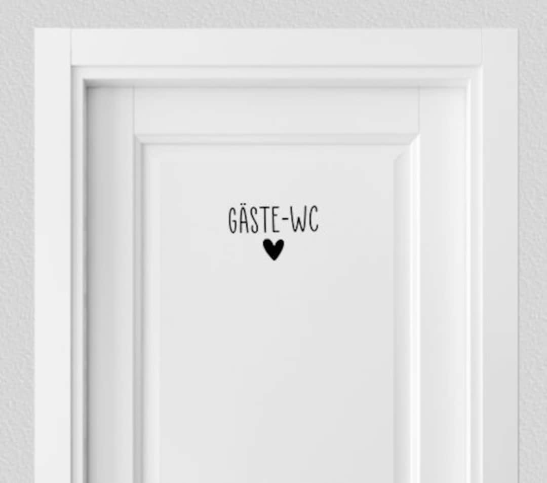 Sticker guest Toilet for the Guest Toilet With - Etsy
