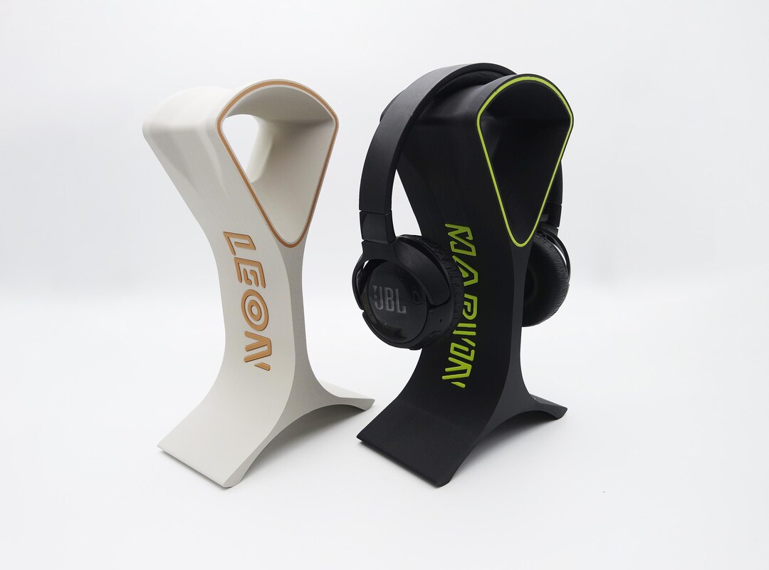 Modern Personalized Headset Stand With Individual Print - Many Colors ...