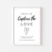 Help Us Capture the Love Capture the Love Wedding Hashtag - Etsy