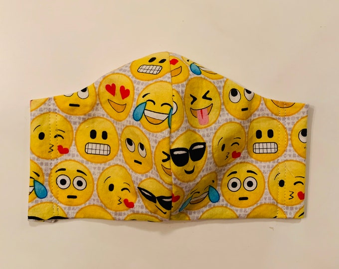 Emoji Face Mask Laughing Emoji Mask Crying Laughing Emoji Etsy