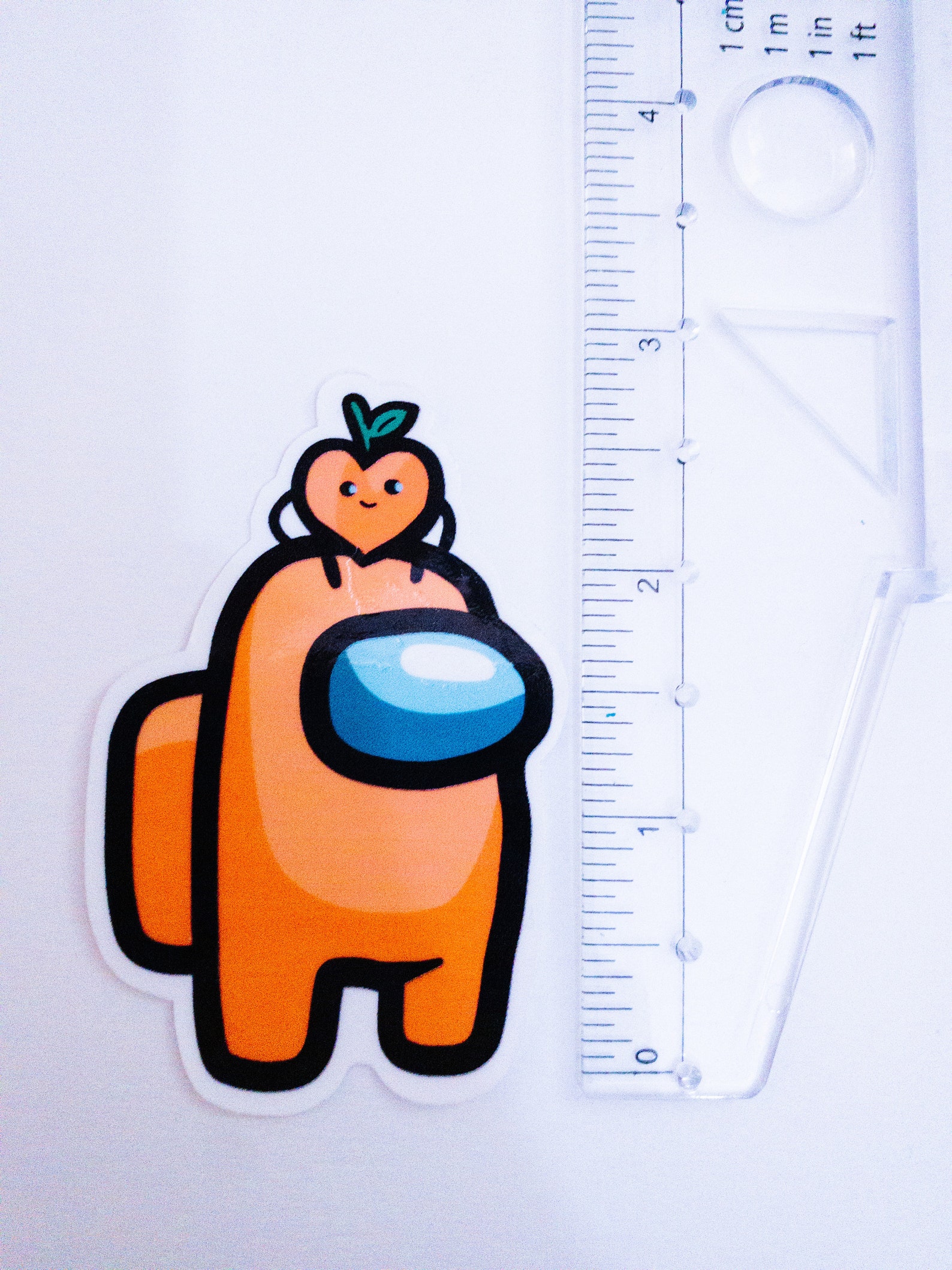 Among Us Peach Sticker For Hydroflask Laptop Water Bottle Etsy