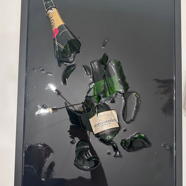 Resin Broken Bottle Art - Etsy