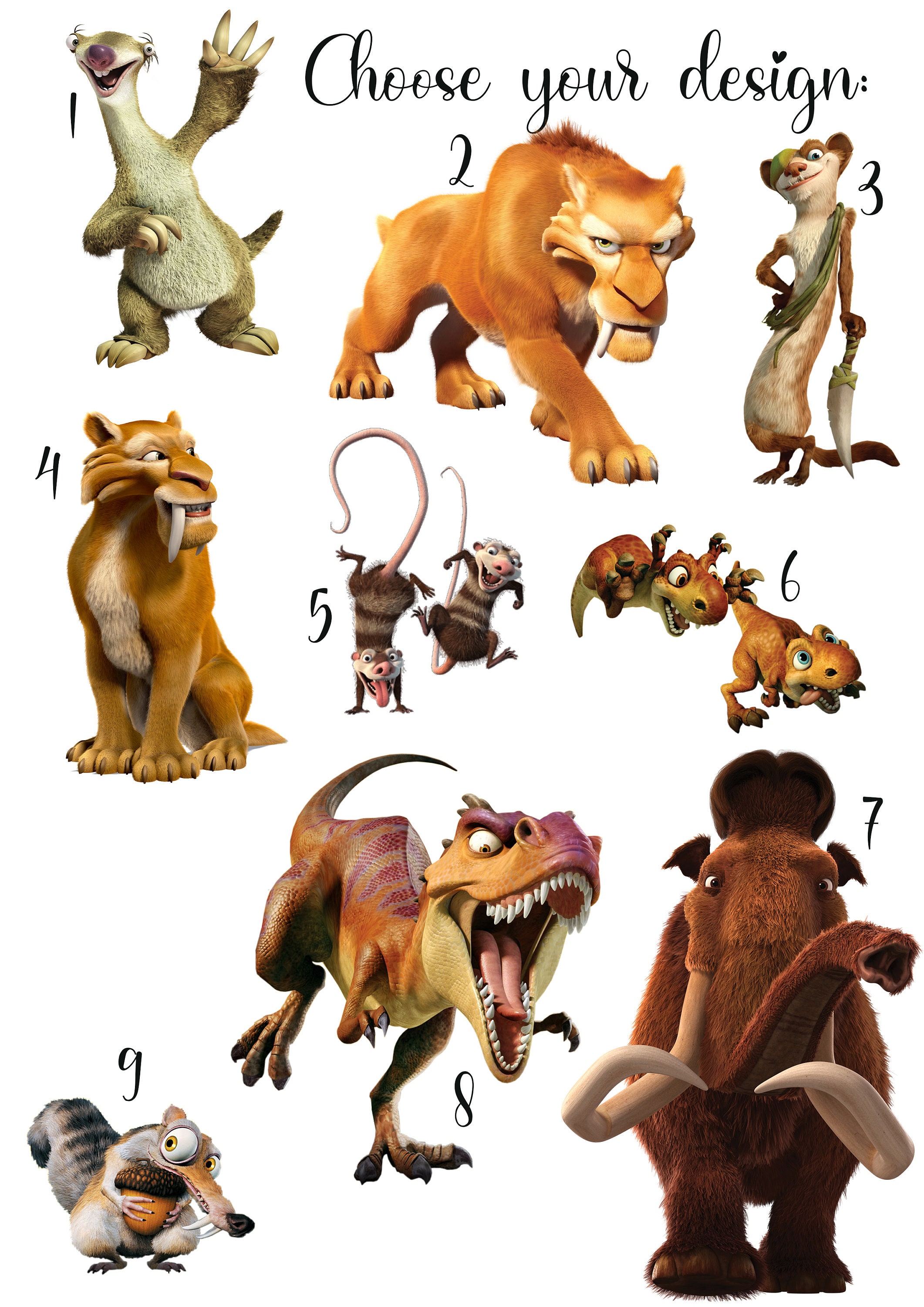 Ice Age 2 Characters Names