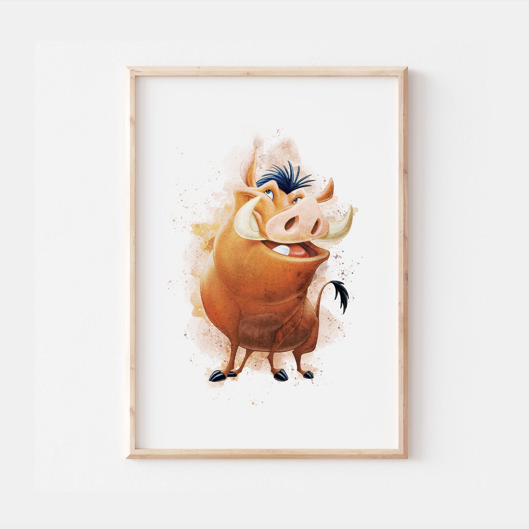 Disney Simba Nala Pumba Timon Mufusa Rafiki Watercolour Lion - Etsy