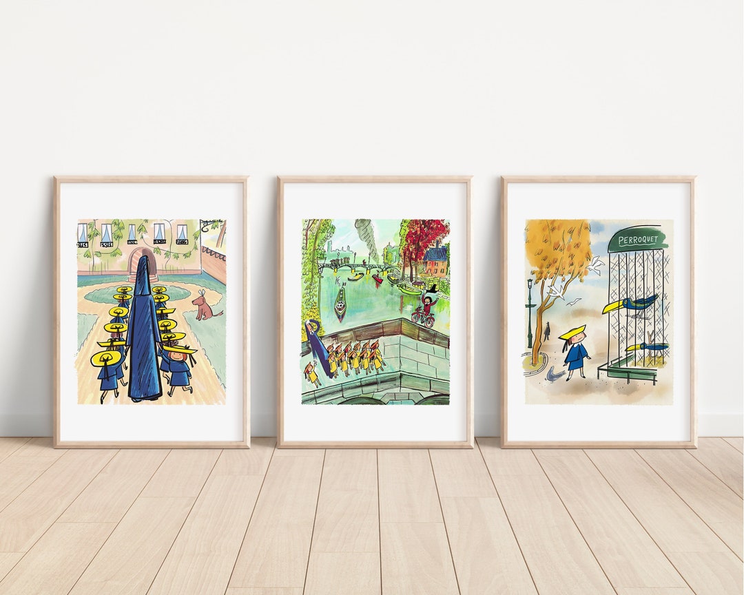 Madeline Print Pepito Miss Clavel Genevieve Bedroom Kids - Etsy