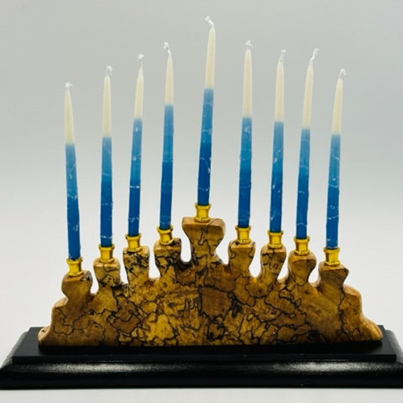 Wood Menorah - Etsy