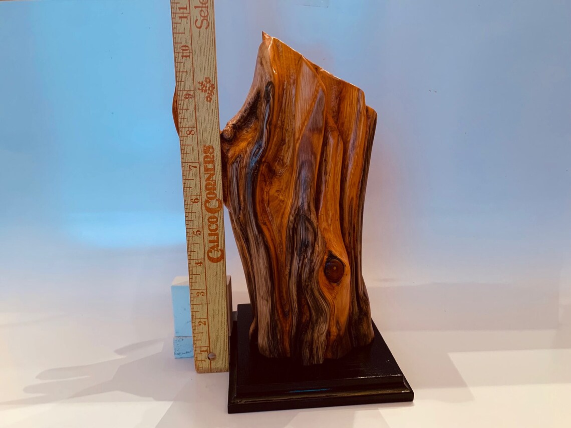 Abstract Carved Wood Burl Sculpture | Etsy