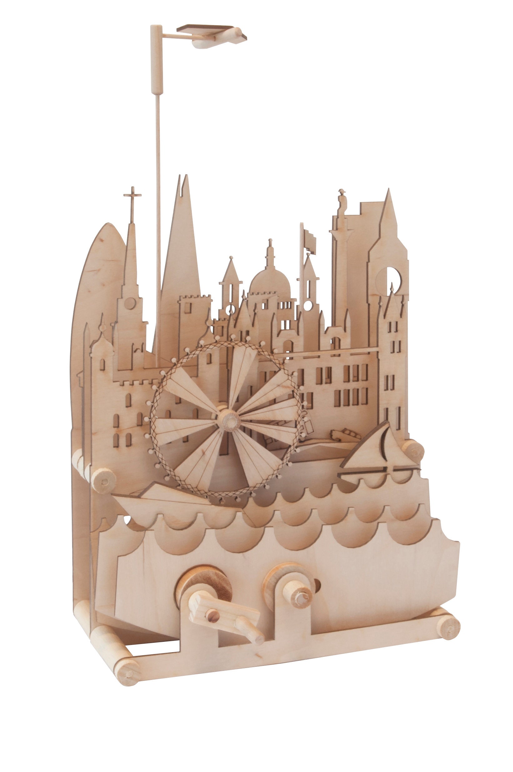 Timberkits Self Assembly CITYSCAPE London. Wooden Moving Model Assembly ...