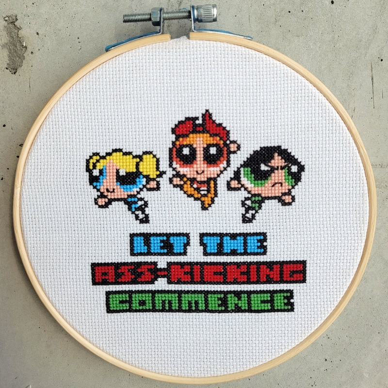 The Powerpuff Girls Cross Stitch - Etsy