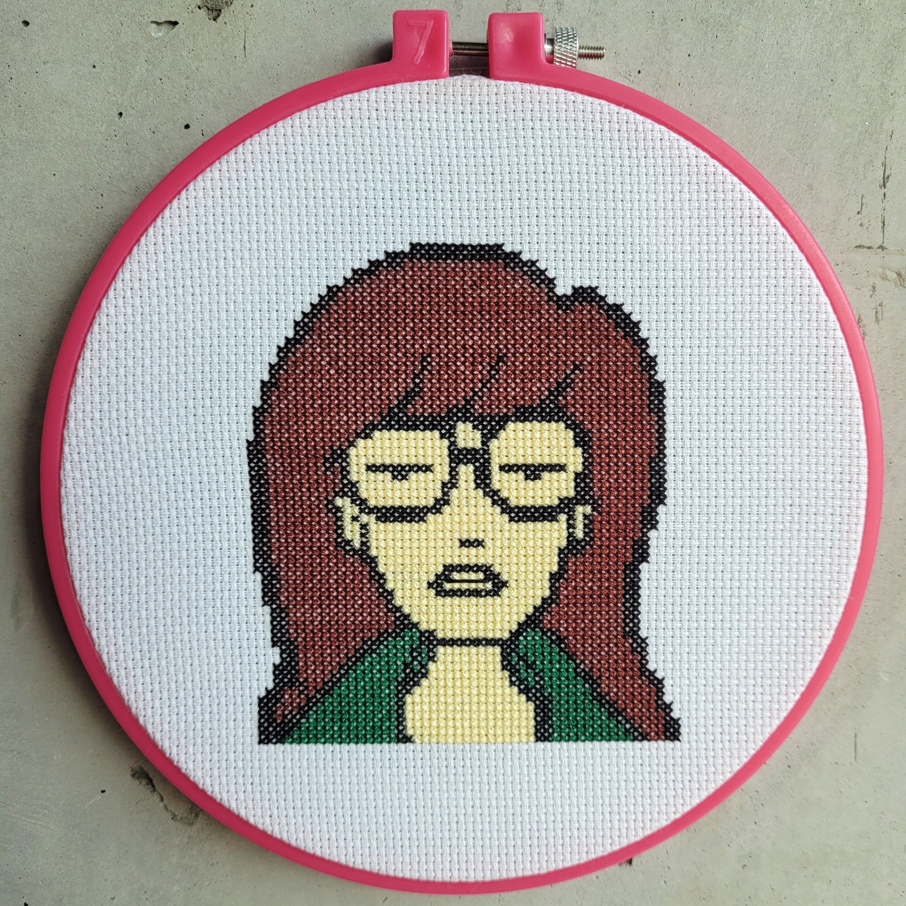 Daria Cross Stitch Pattern, Instant PDF Download, Full Color Symbol ...