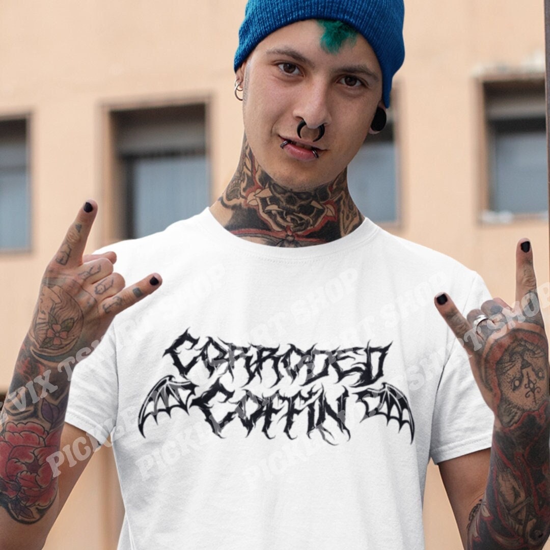 Corroded Coffin Tshirt 80s Metal Themed Band Tshirt. for - Etsy Australia