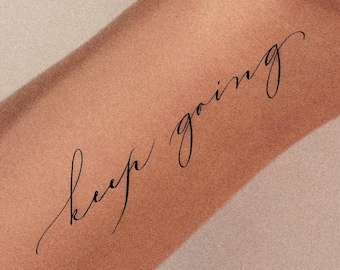 Ashley Temporary Fake Tattoo Sticker set of 2 - Etsy