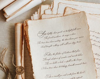 old letter scroll design