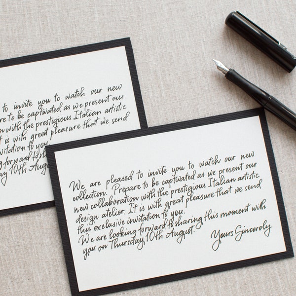 Handwritten Invitations - Etsy