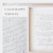 Custom Calligraphy Service Handwritten Historical Document Personal ...
